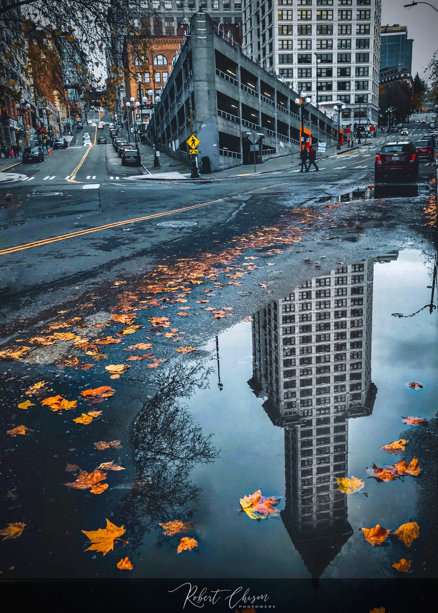 Smith Tower Reflections – Robert LaSelle Chism Photowerx